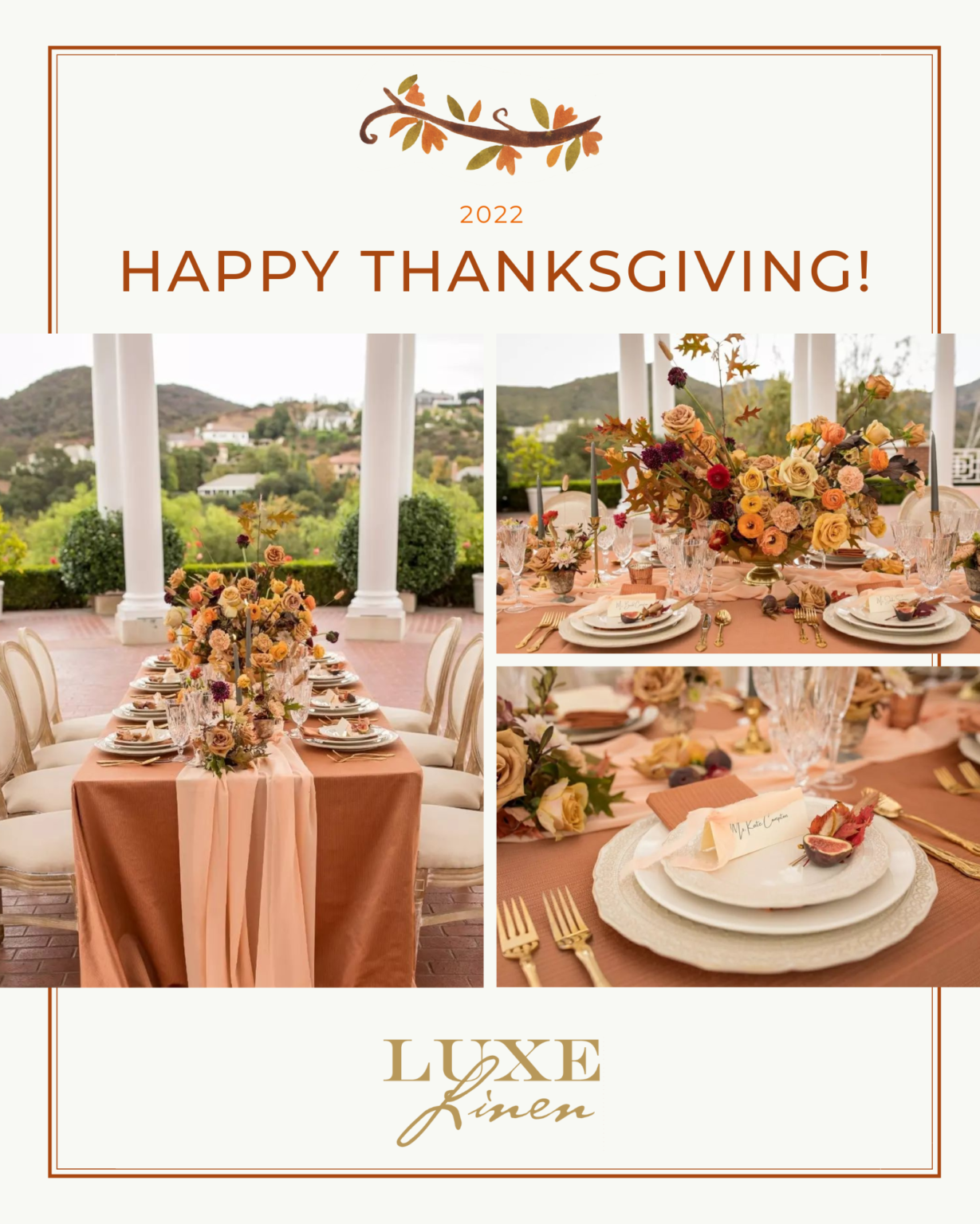 Happy Thanksgiving from LUXE Linen – Luxe Linen