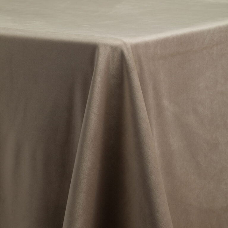 Taupe French Velvet – Luxe Linen